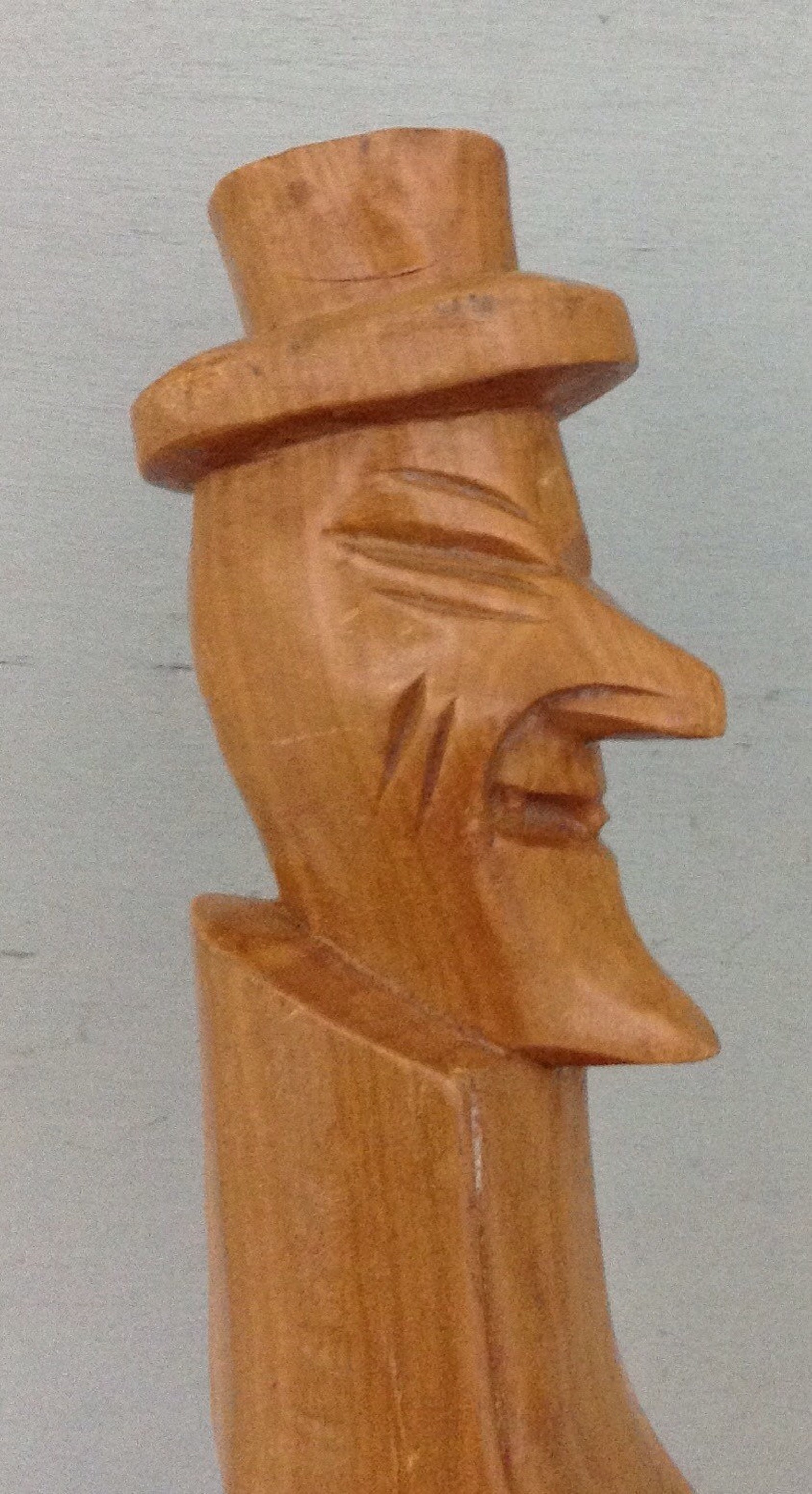 Folk Art Man Figurine Carved Wood Figurine Wood Man Statue Old - Etsy
