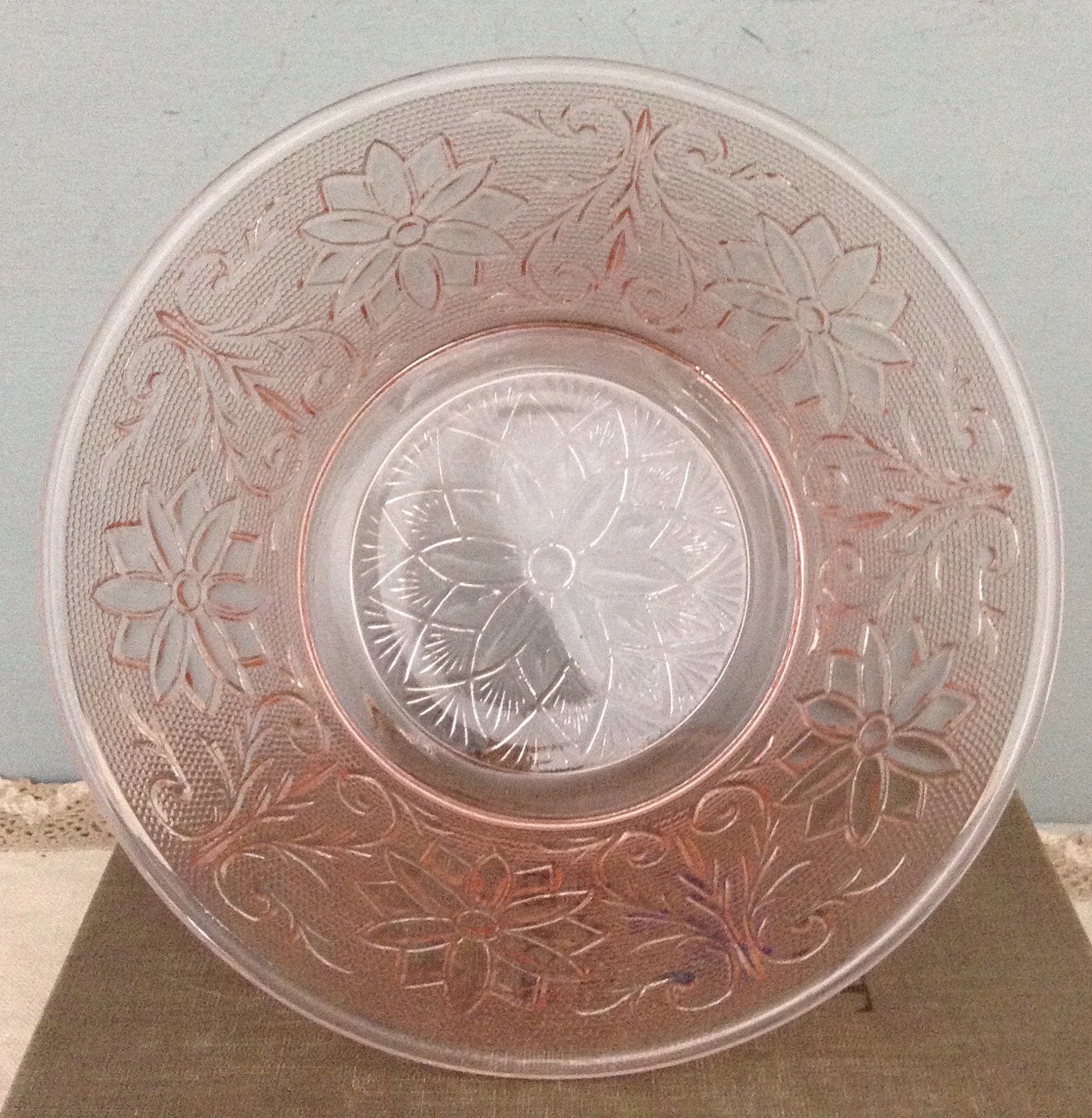 Pink Tiara Sandwich Glass Bowl Pink Daisy Glass Bowl Fruit - Etsy