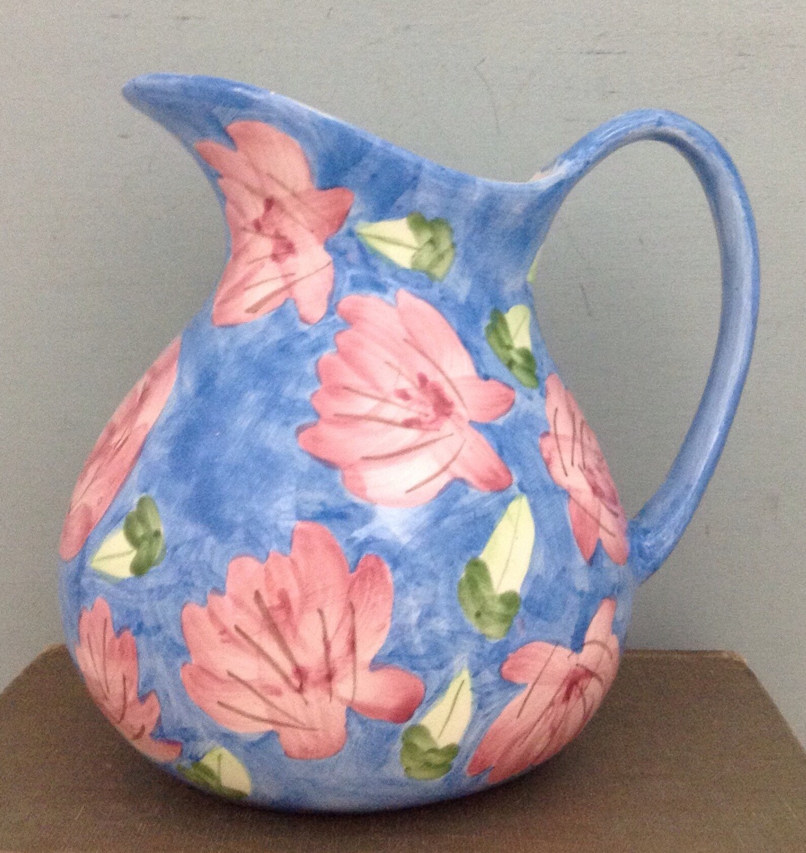 Ceramic Juice Pitcher Water Pitcher Pink Rose Decor Hand - Etsy