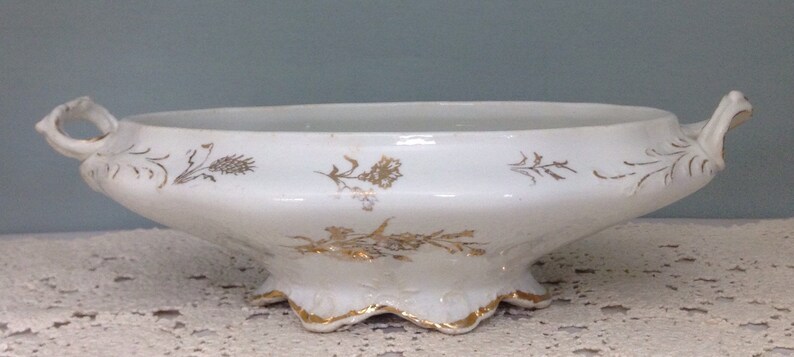 Goodwin Pottery Bowl White Ironstone Bowl Vintage Tureen - Etsy