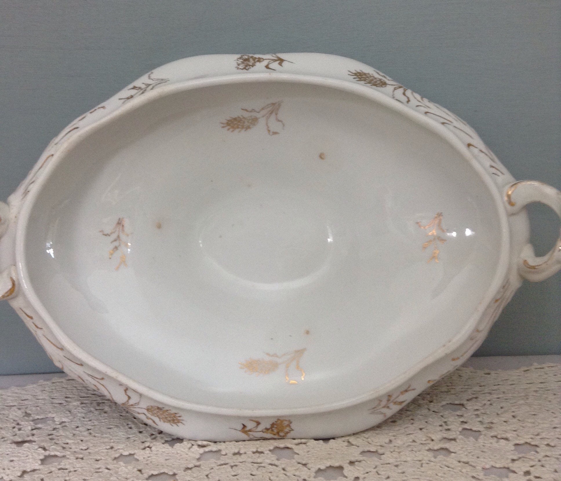 Goodwin Pottery Bowl White Ironstone Bowl Vintage Tureen | Etsy