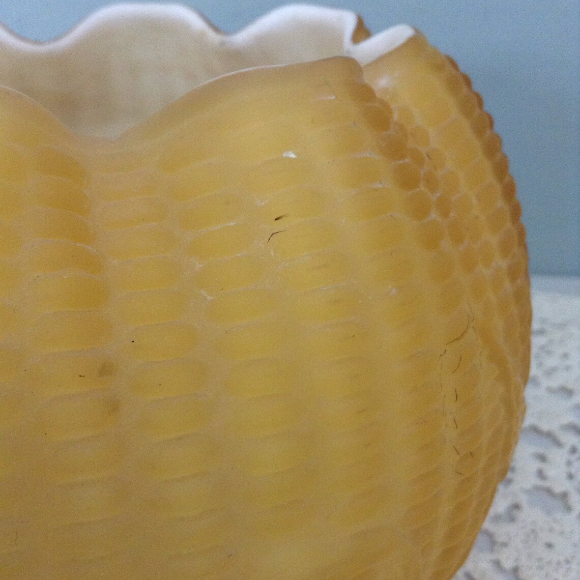 Honey Amber Fenton Corn Maize Rose Bowl Gold Maize Vase Cased - Etsy