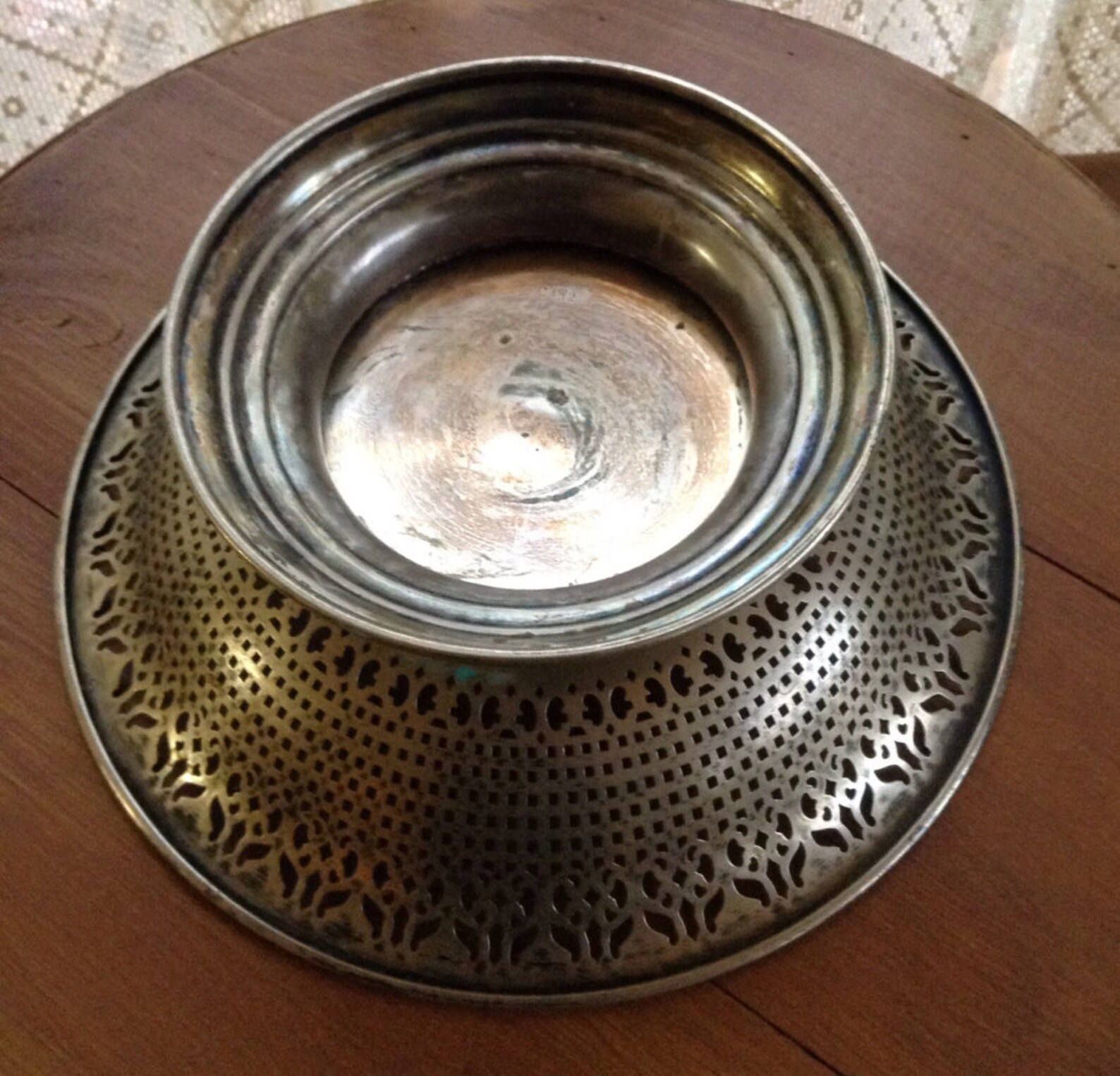 Vintage Silver Pedestal Bowl Knickerbocker Silver Co Bowl - Etsy