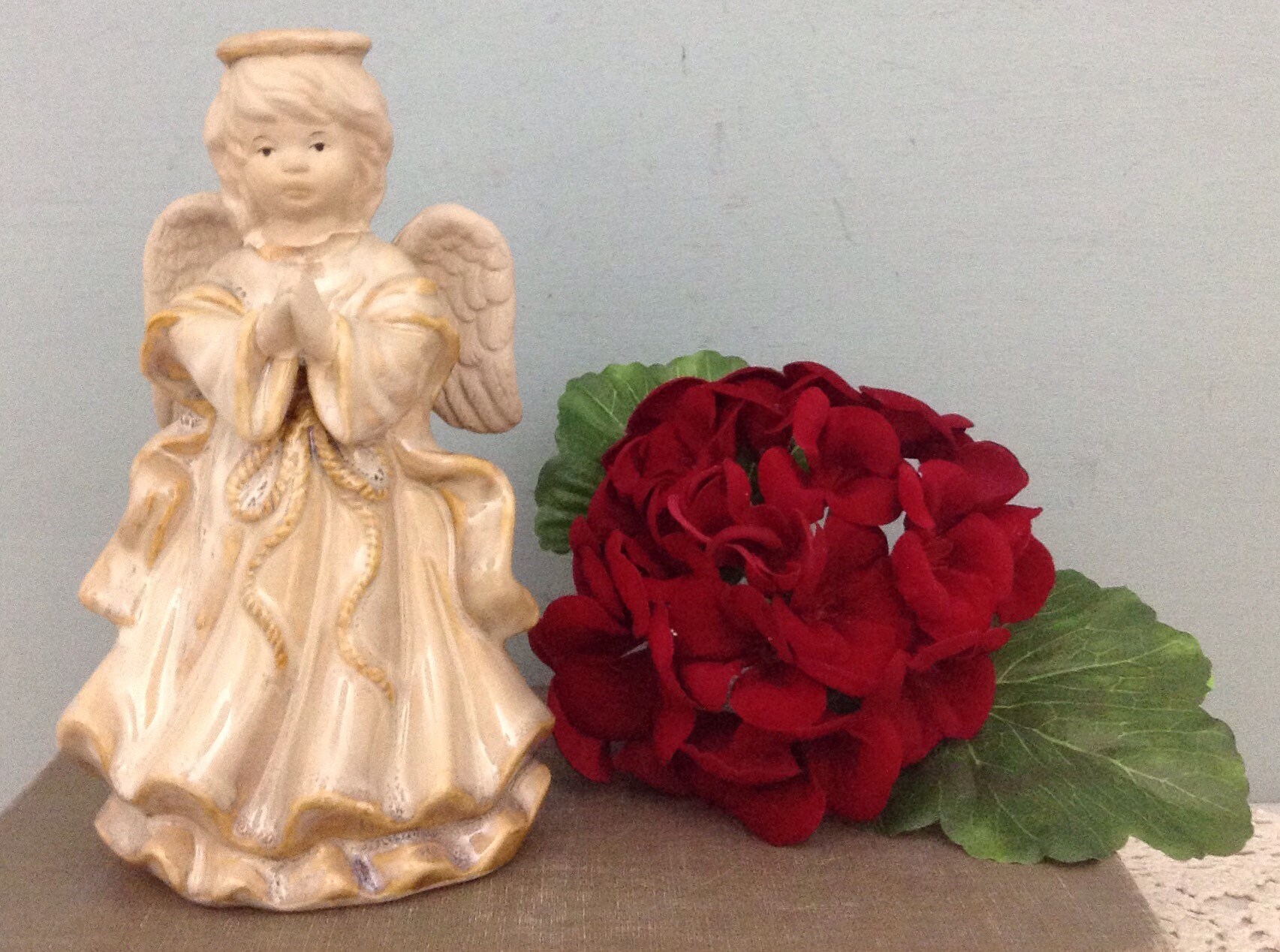 Pottery Angel Figurine Angel Girl Figurine Valentine Gift | Etsy