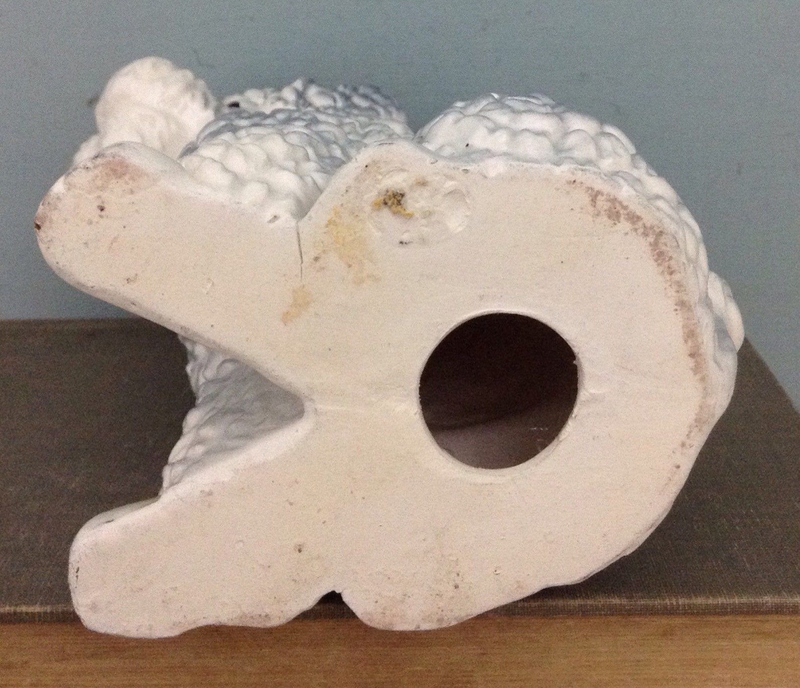 Blue and White Ceramic Poodle Figurine Large Poodle Dog - Etsy