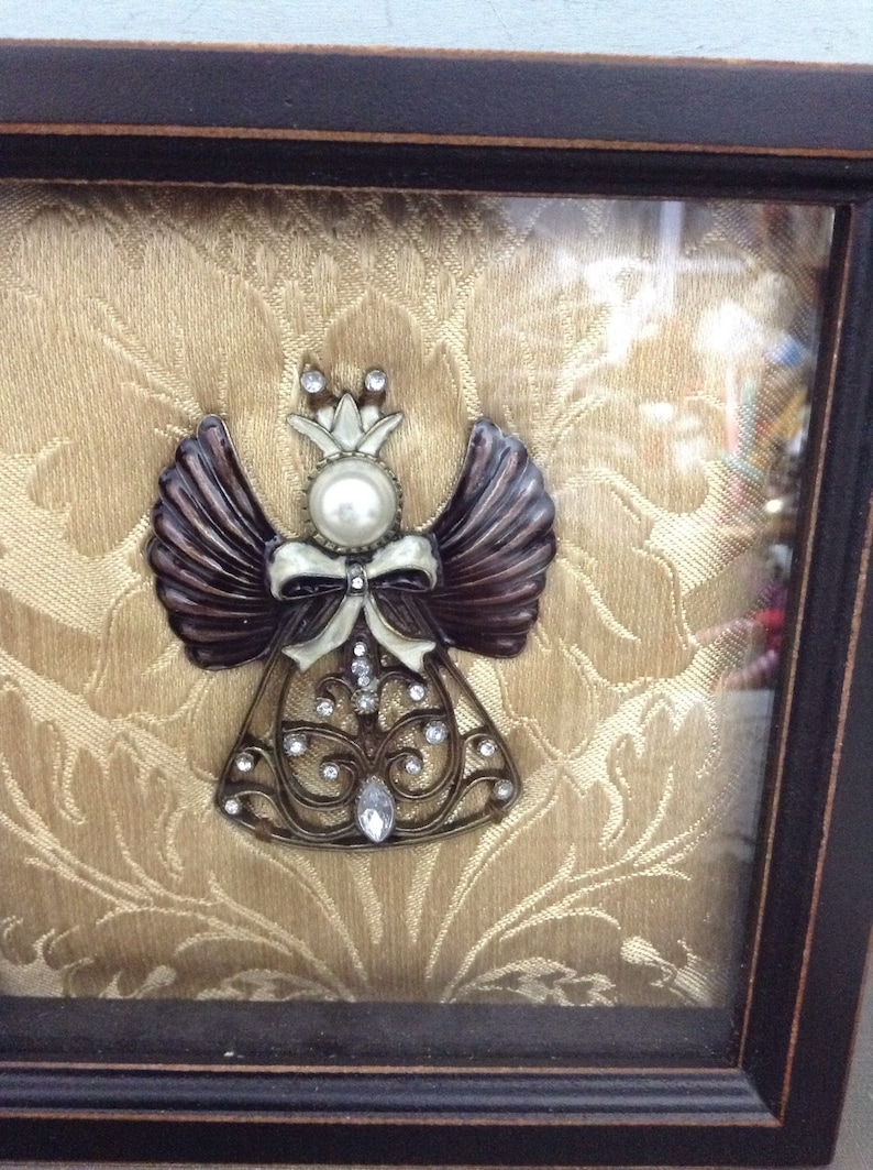 Shadow Box Wall Hanging Angel Wall Art Angel Picture | Etsy