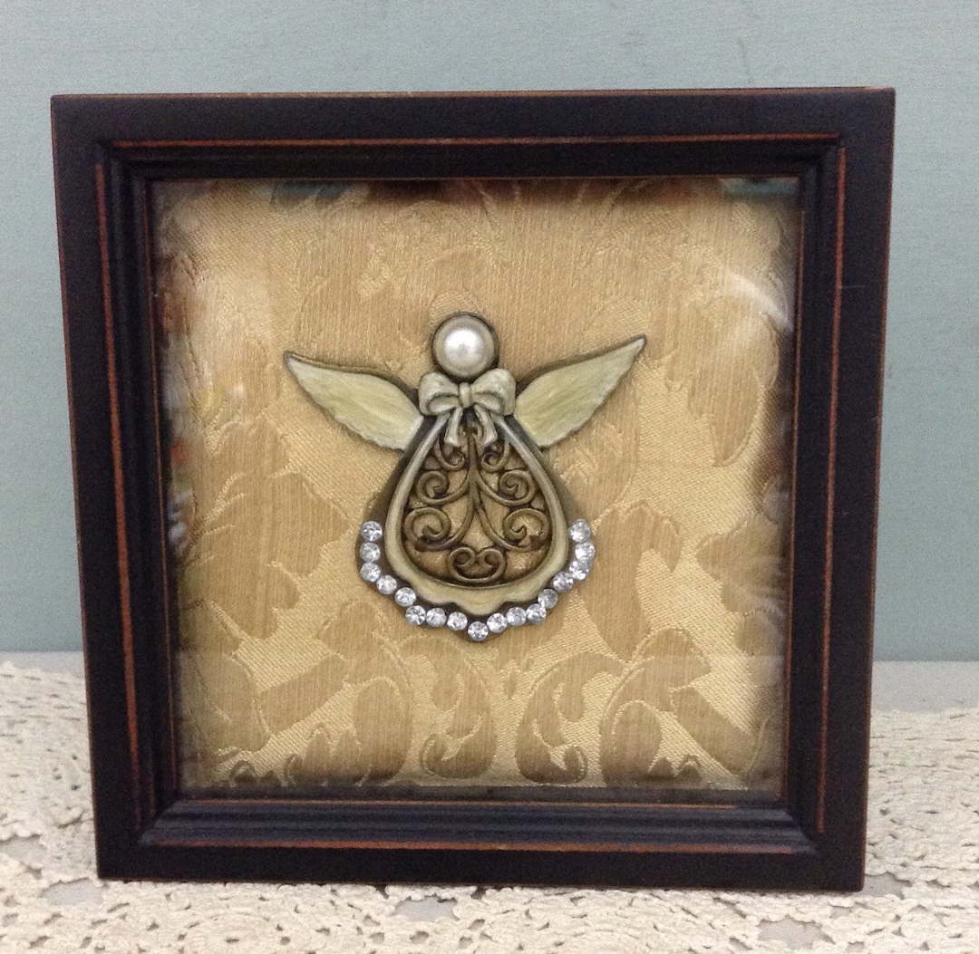 Angel Shadow Box Wall Decor Victorian Shadow Box Art 3D Angel - Etsy