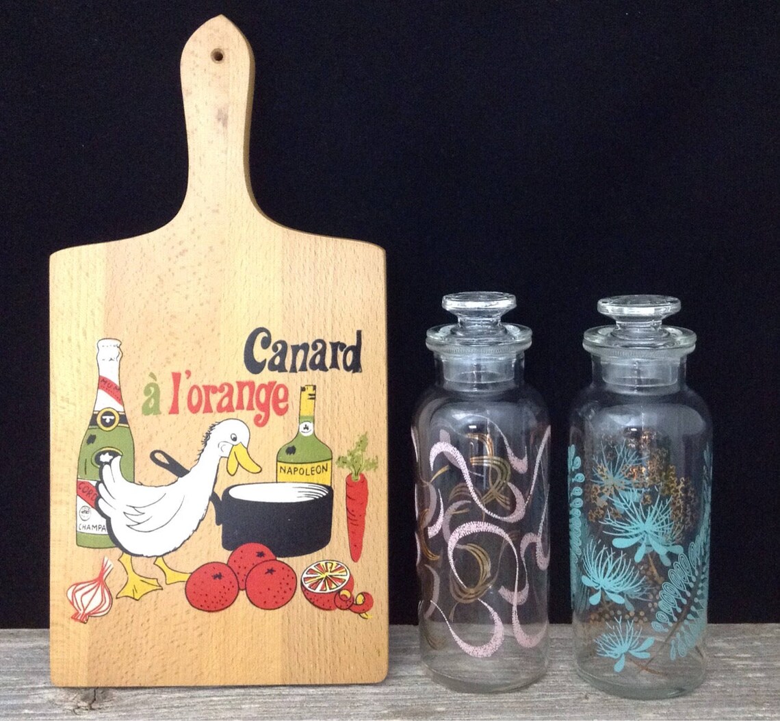 Vintage Wood Cutting Board Kitsch Kitchen Decor Kitsch Wall | Etsy