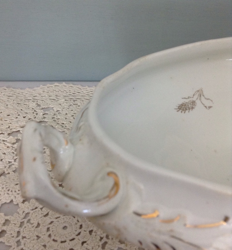 Goodwin Pottery Bowl White Ironstone Bowl Vintage Tureen - Etsy