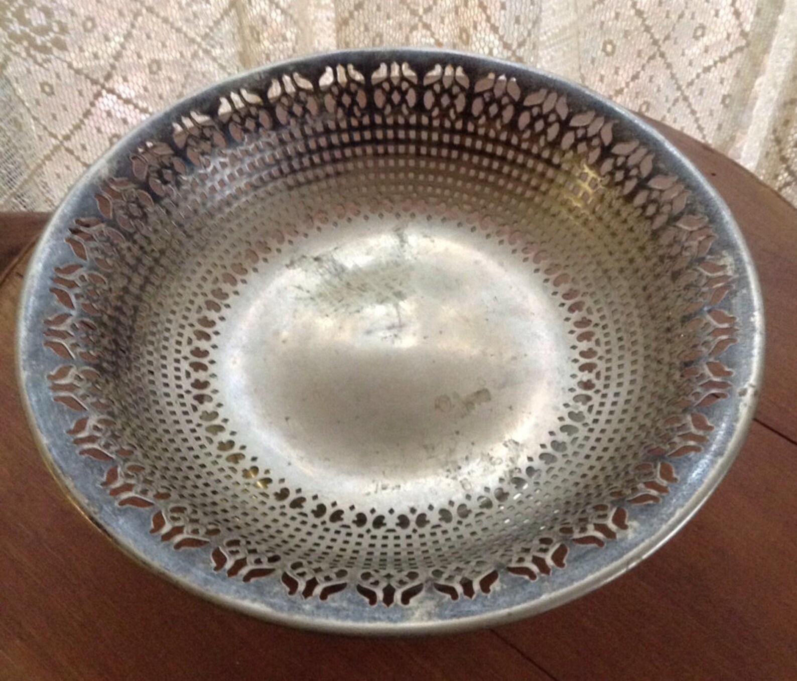 Vintage Silver Pedestal Bowl Knickerbocker Silver Co Bowl Silver Fruit ...