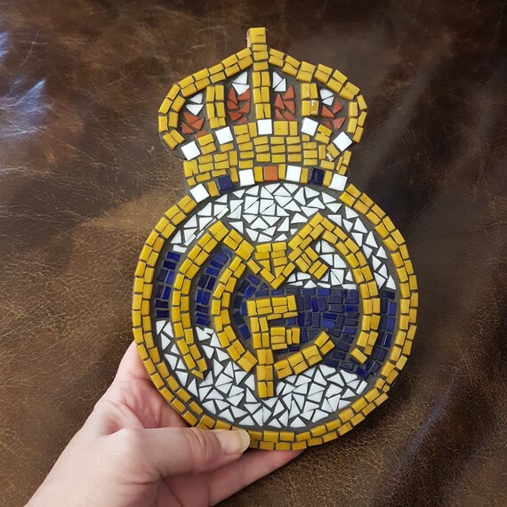 DIY Mosaic Real Madrid FC Kit Glass Tiles Crafts Arts Children | Etsy