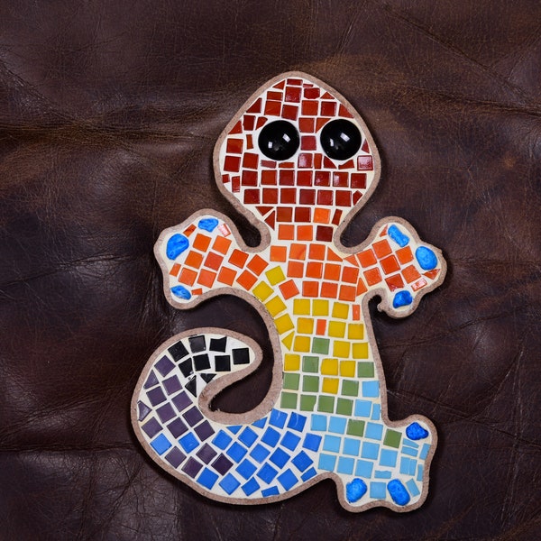 Mosaic Gecko - Etsy UK