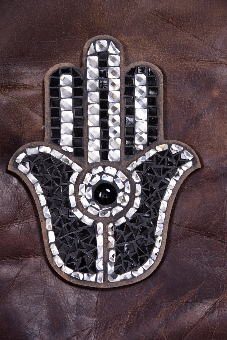 DIY Mosaic Hamza Hand Kit, Glass Tiles, Hand of Fatima, Hamsa Mosaic - Etsy