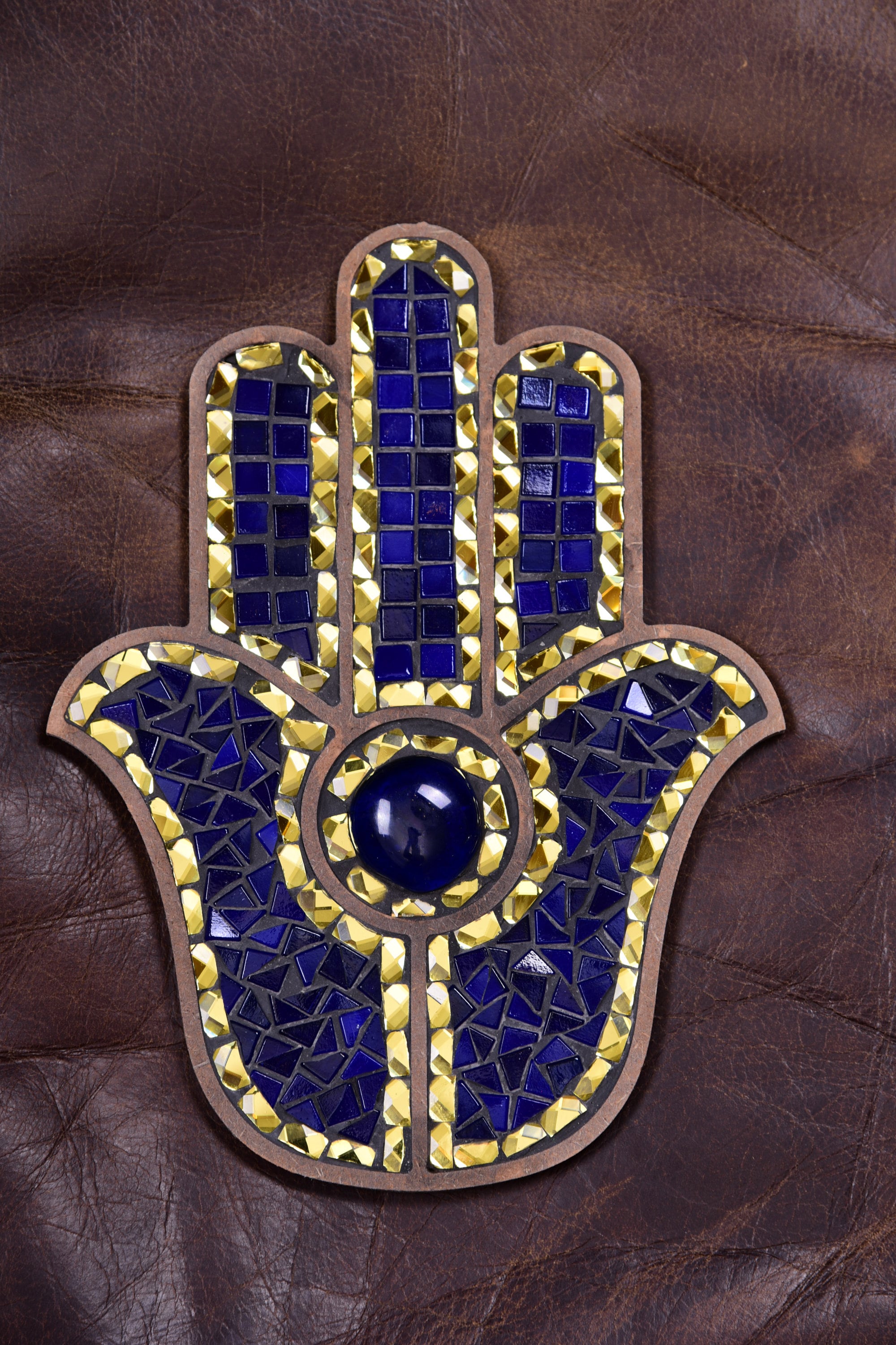 DIY Mosaic Hamza Hand Kit, Glass Tiles, Hand of Fatima, Hamsa Mosaic - Etsy