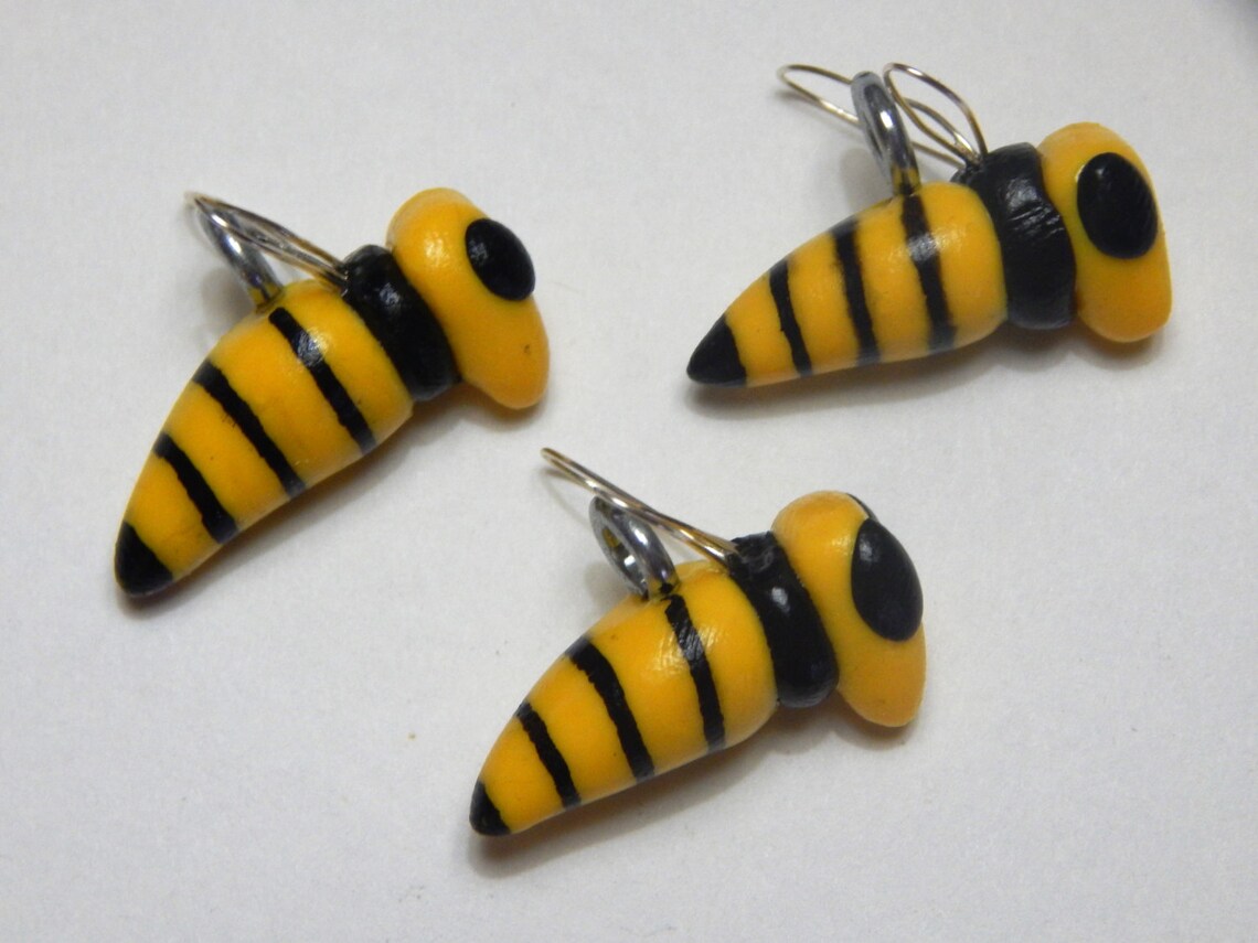 Handmade Honey Bee or Yellow Jacket Charms Beads Made From - Etsy