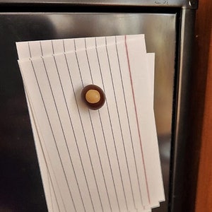 Mini Buckeye Nut Magnets Handmade From Polymer Clay, Strong. Great Gift ...