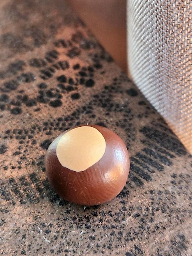 Mini Buckeye Nut Magnets Handmade From Polymer Clay Strong. - Etsy
