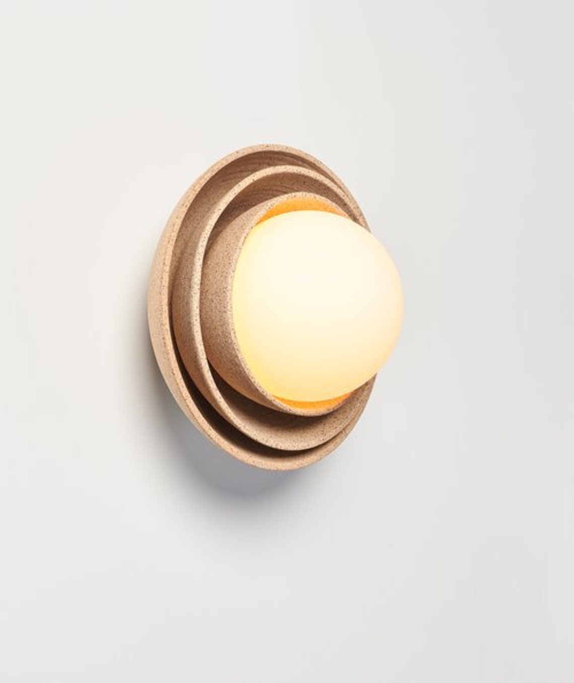 Ceramic Mid Century Modern Sconce - Ripple Sconce - Etsy