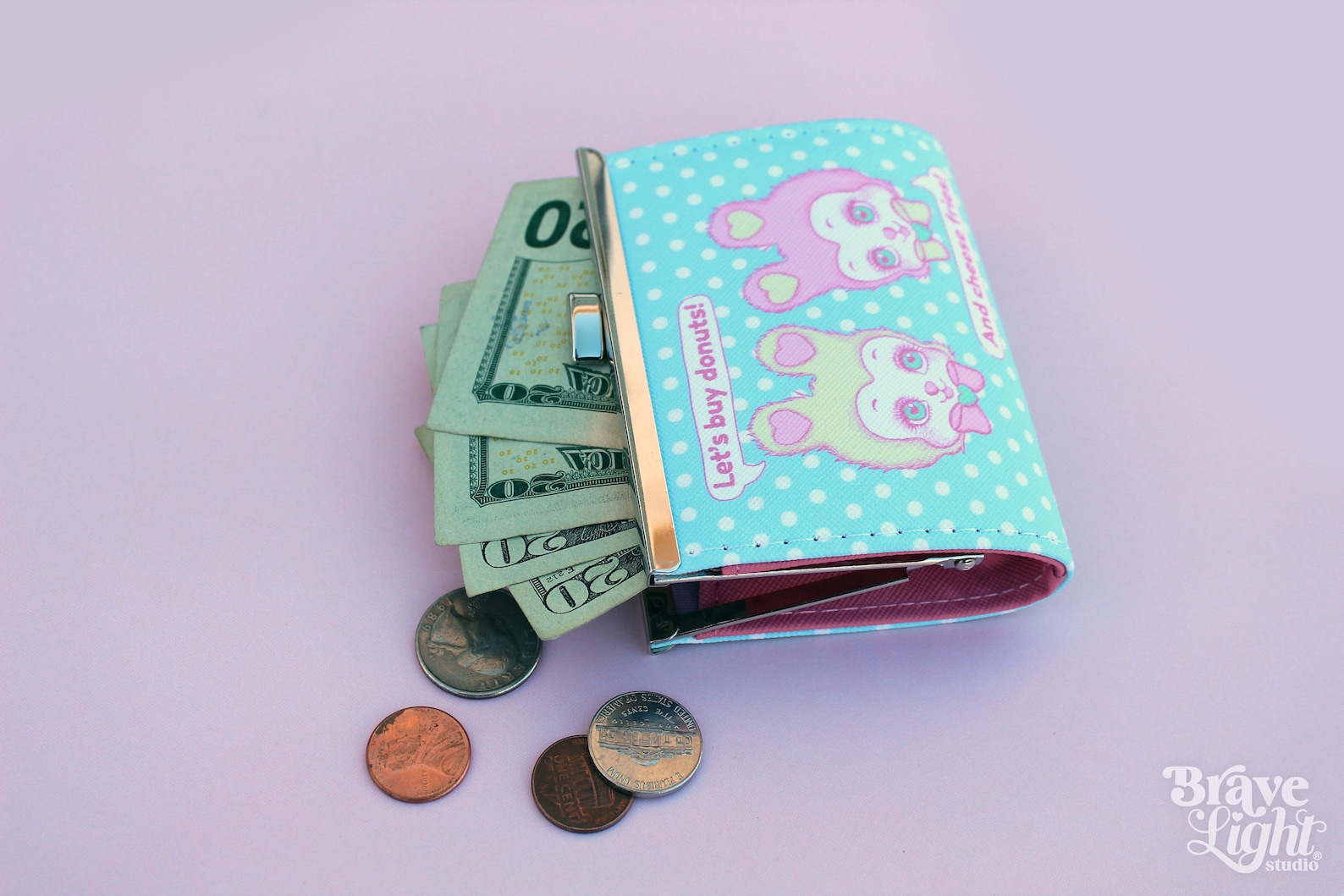 Cute Coin Purse Wallet Pastel Donuts Cheese Fries Kawaii Accessories ...