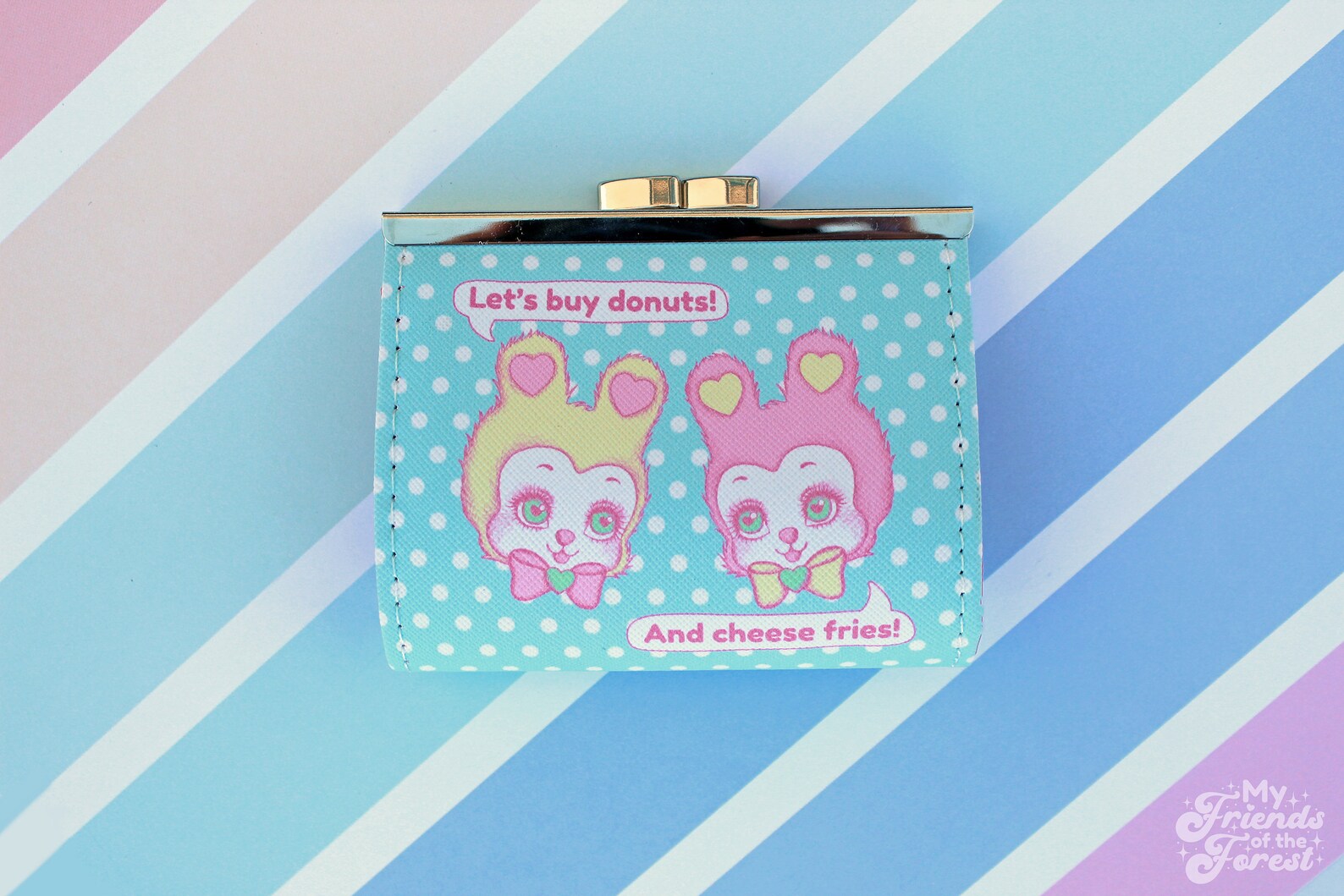 Cute Coin Purse Wallet Pastel Donuts Cheese Fries Kawaii | Etsy