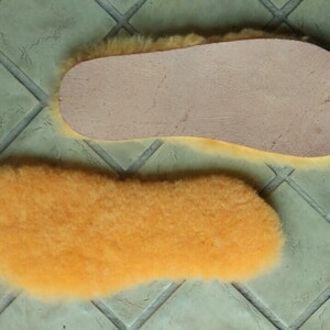 Sheepskin Insoles - Shearling Fur Boot Liners - Leather and Wool - Etsy