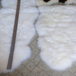 Sheepskin Rug Fine Shearling Craft Ivory White Shearling Fur Throw - Etsy