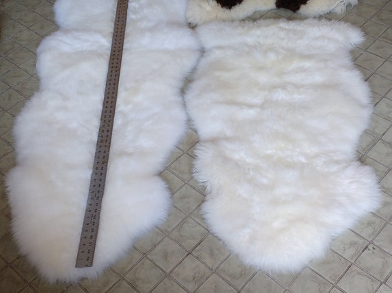 Sheepskin Rug Fine Shearling Craft Ivory White Shearling Fur | Etsy