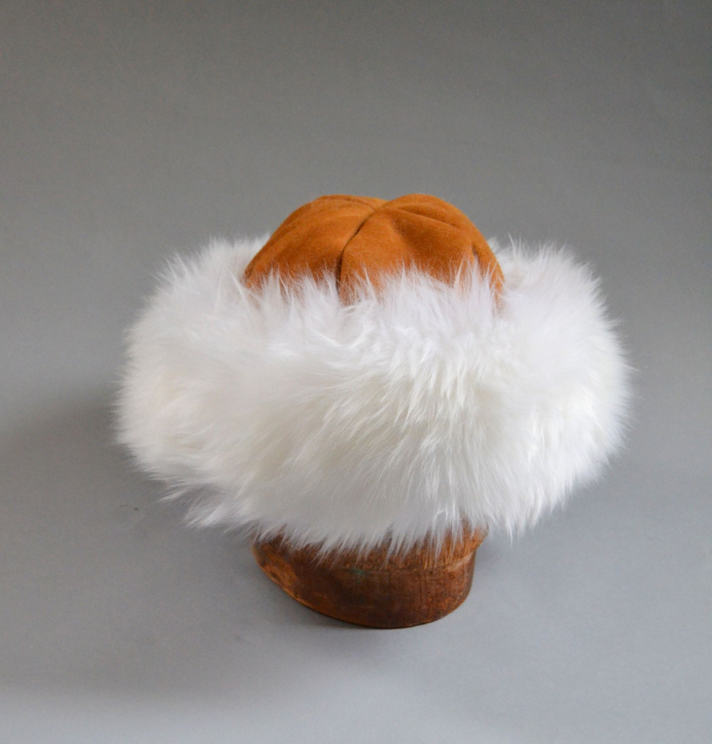 The Duchess Chene & White Shearling Hat Sheepskin Fur Tan - Etsy