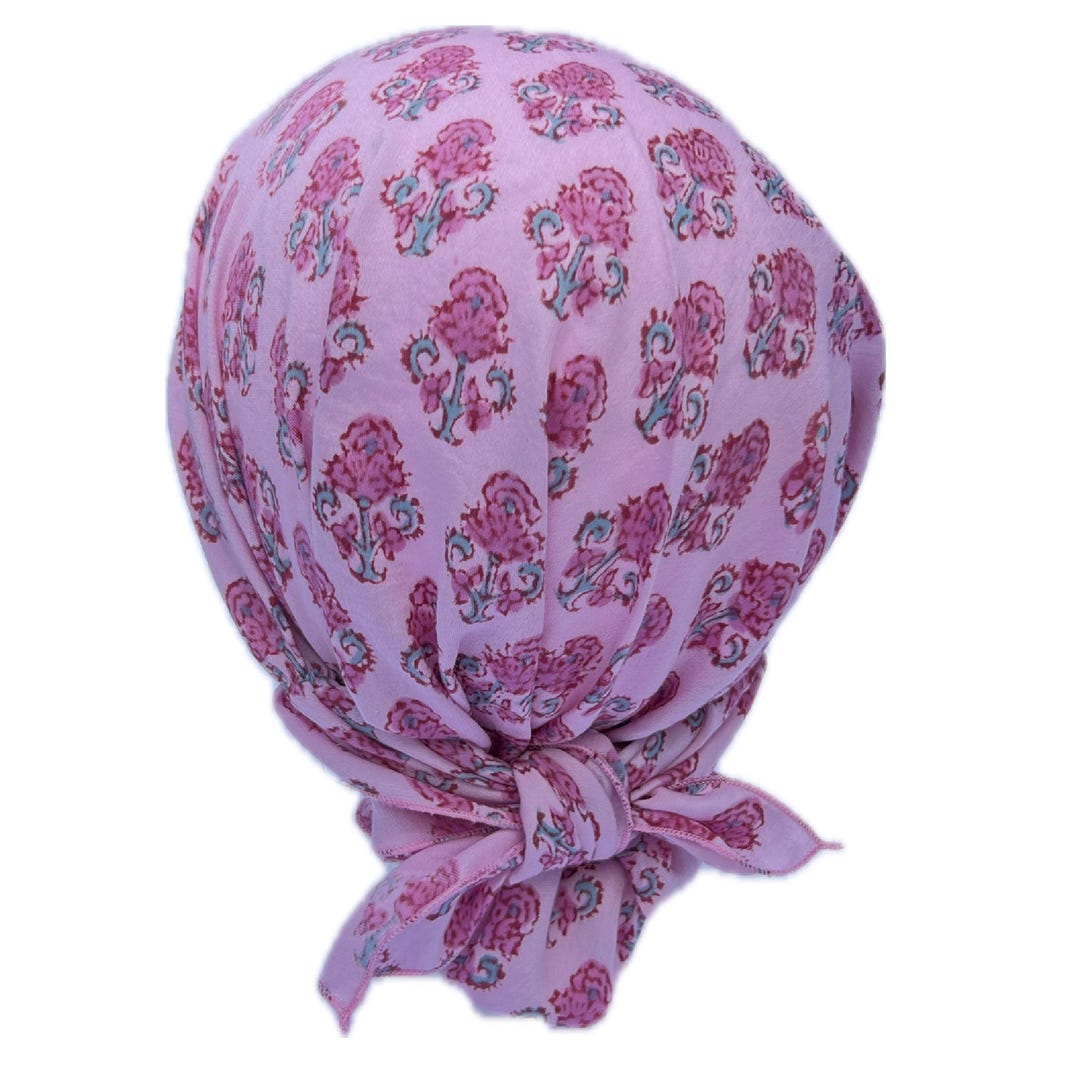 Cotton Soft Chemo Headwear , Batik Hedscarf Skull Cap, Cancer Head ...