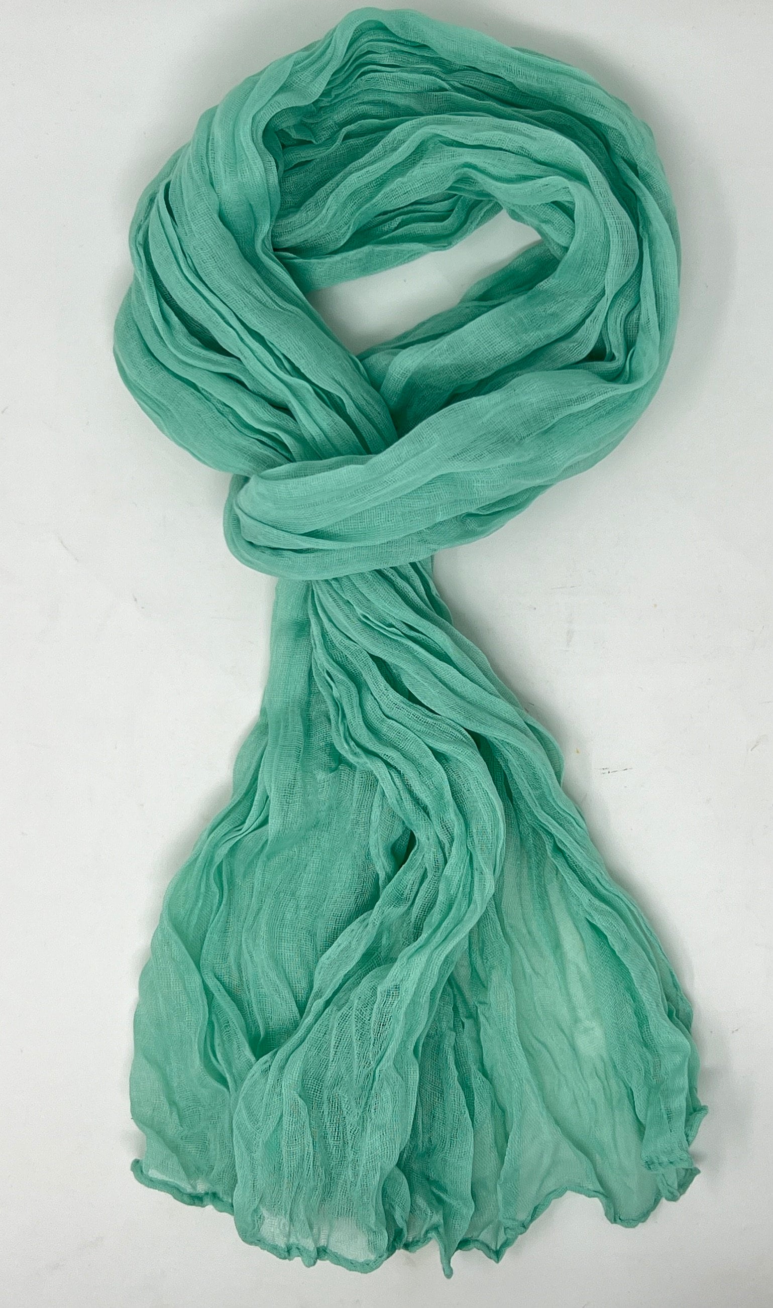 Soft Crinkle Scarf Solid Color Light Weight Scarf, Fall Scarf, Summer ...