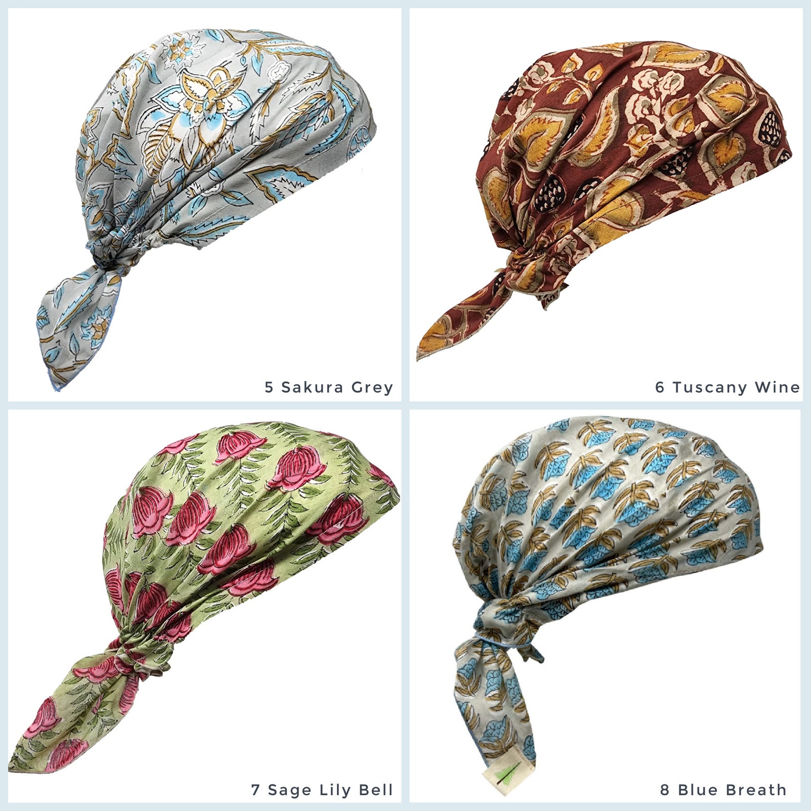 Cotton Head Scarf Skull Cap Cancer Head Covering Chemo - Etsy