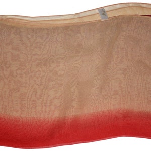 Water Color Two Tone Silk Blend Sheer Oblong Scarf Assorted Multi Color ...