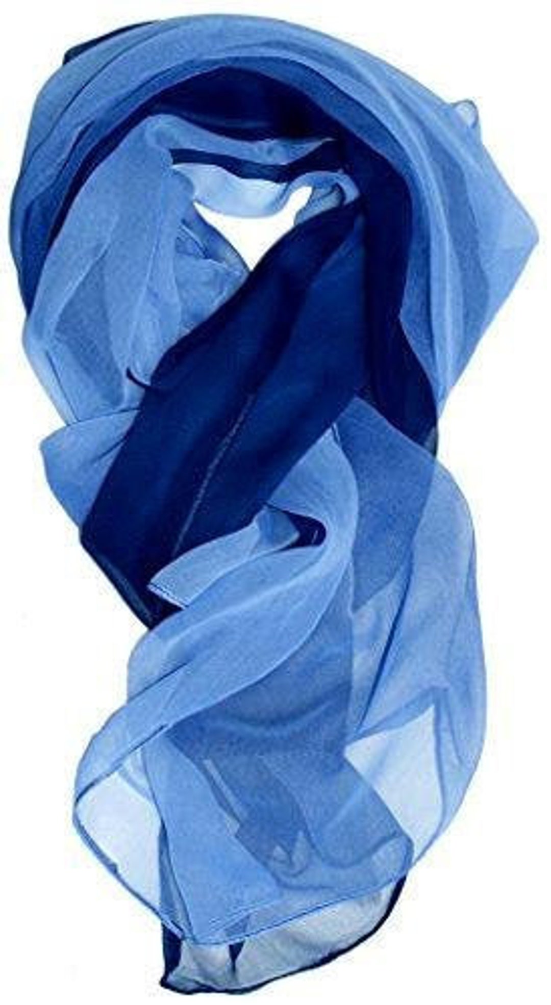 Water Color Two Tone Silk Blend Sheer Oblong Scarf Assorted Multi Color ...