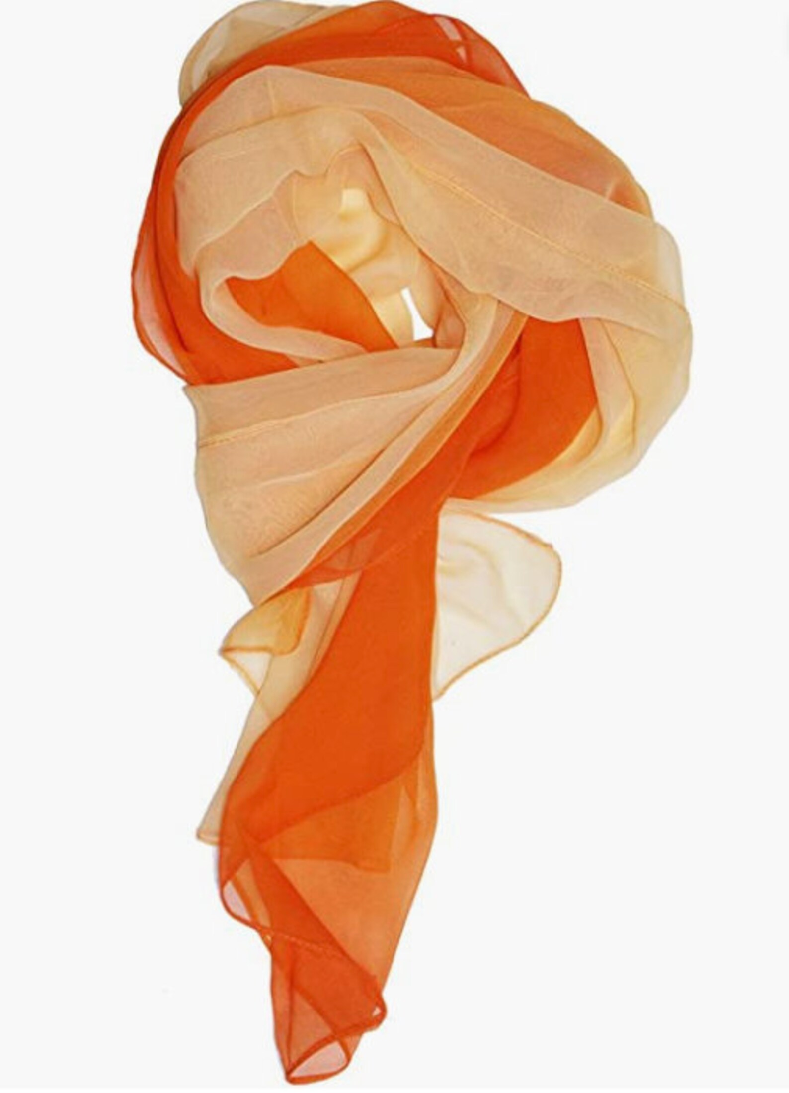 Water Color Two Tone Silk Blend Sheer Oblong Scarf Assorted Multi Color ...