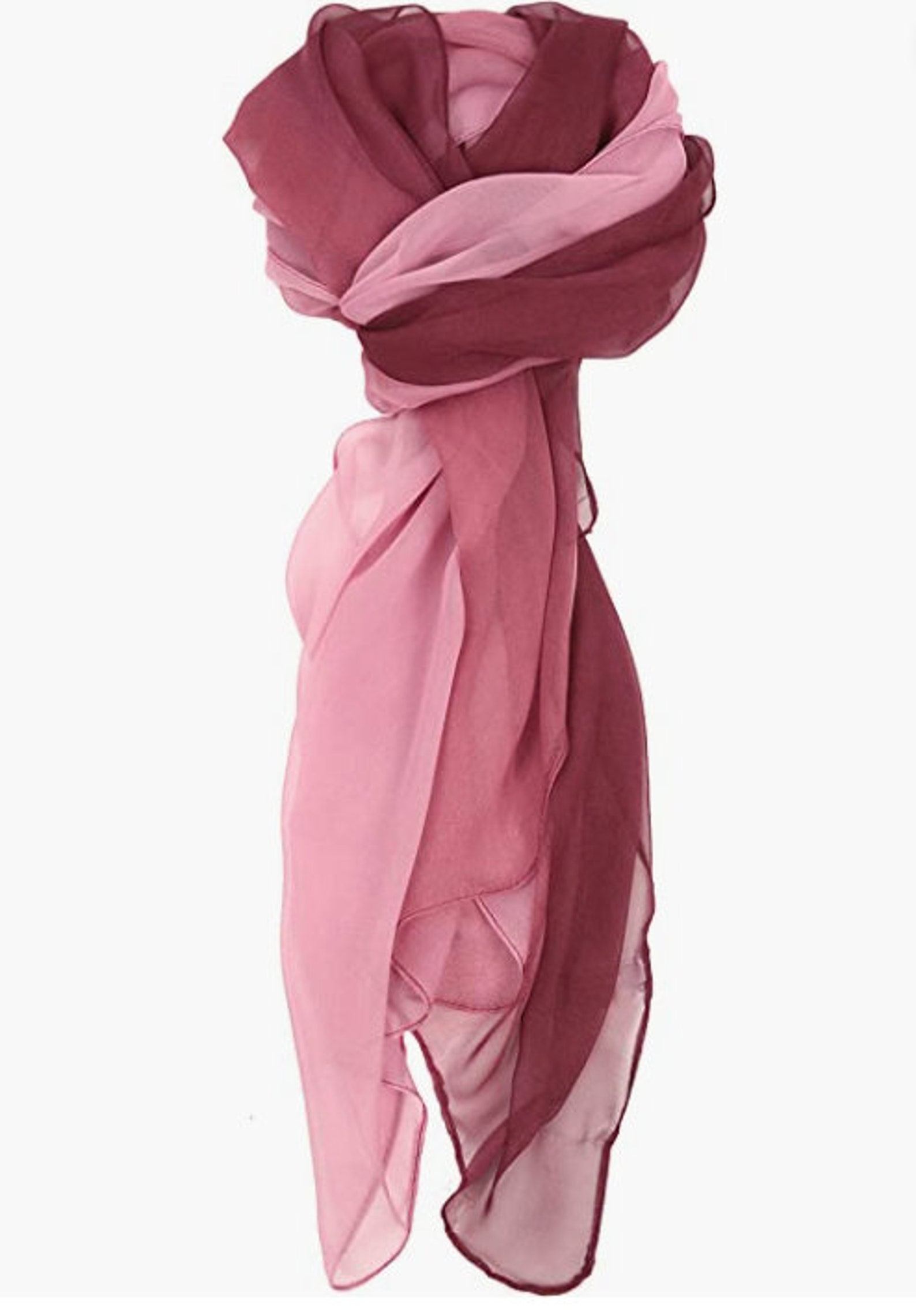 Water Color Two Tone Silk Blend Sheer Oblong Scarf Assorted Multi Color ...