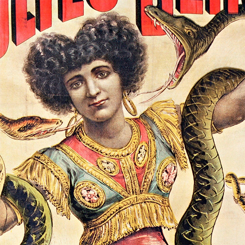 Vintage Snake Charmer Poster: Paris Sideshow Fine Art Giclee Print - Etsy