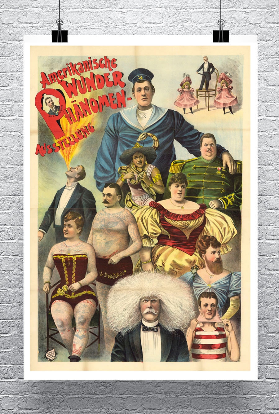 Vintage Circus Sideshow Posters