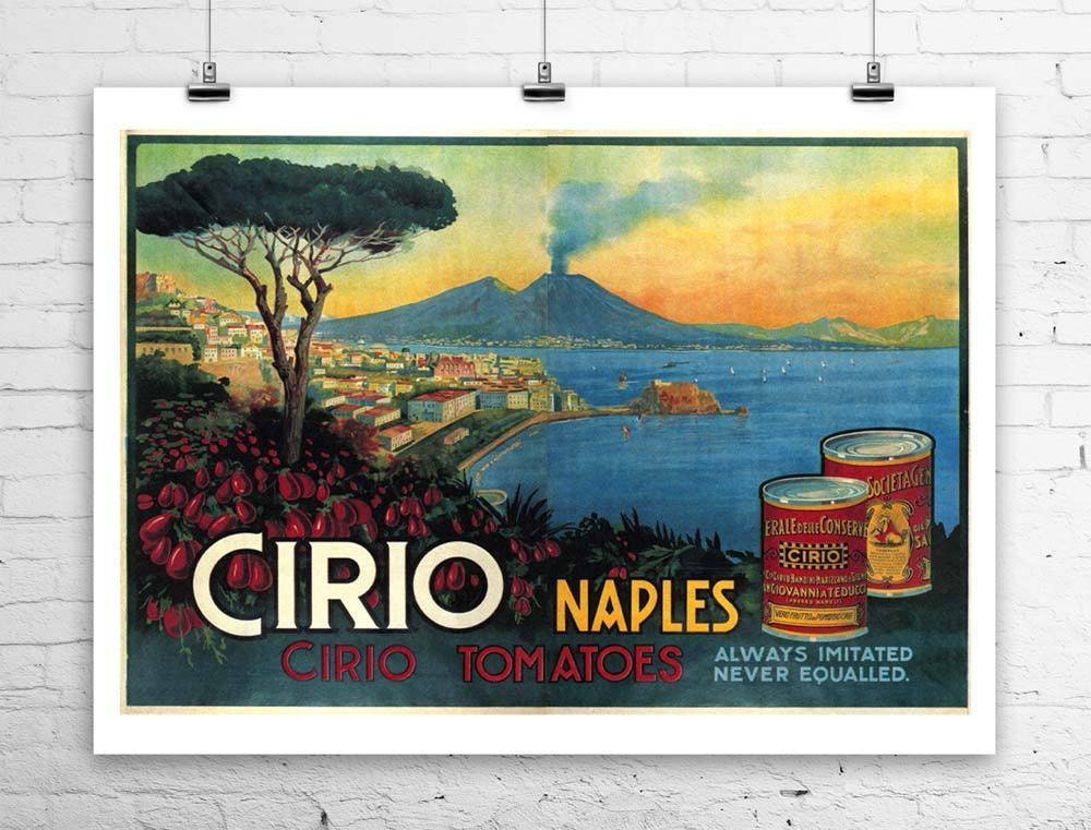 Cirio Tomatoes Naples Vintage 1930 Italian Food Advertising - Etsy