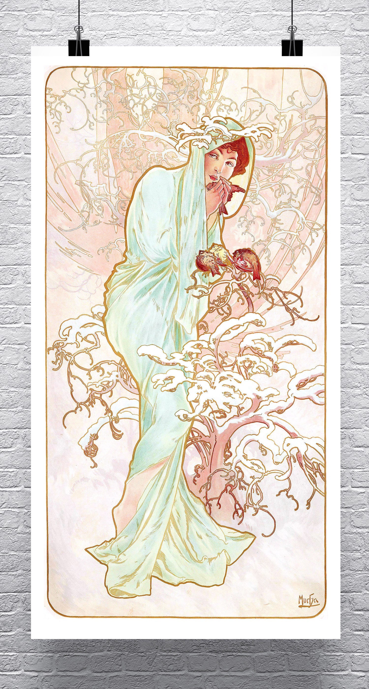 Alphonse Mucha Winter