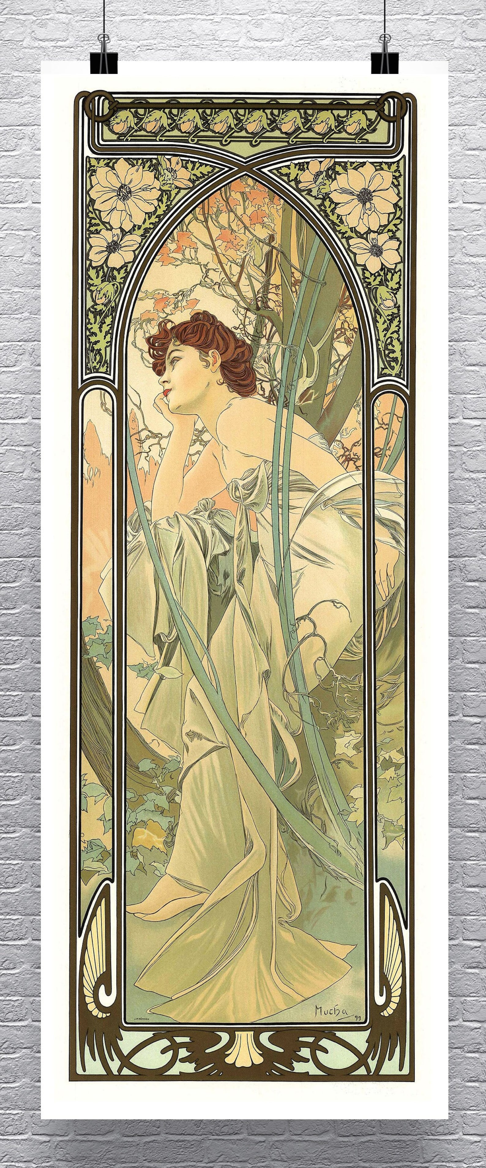 Alphonse Mucha Art Nouveau "evening" Giclee Print - Etsy