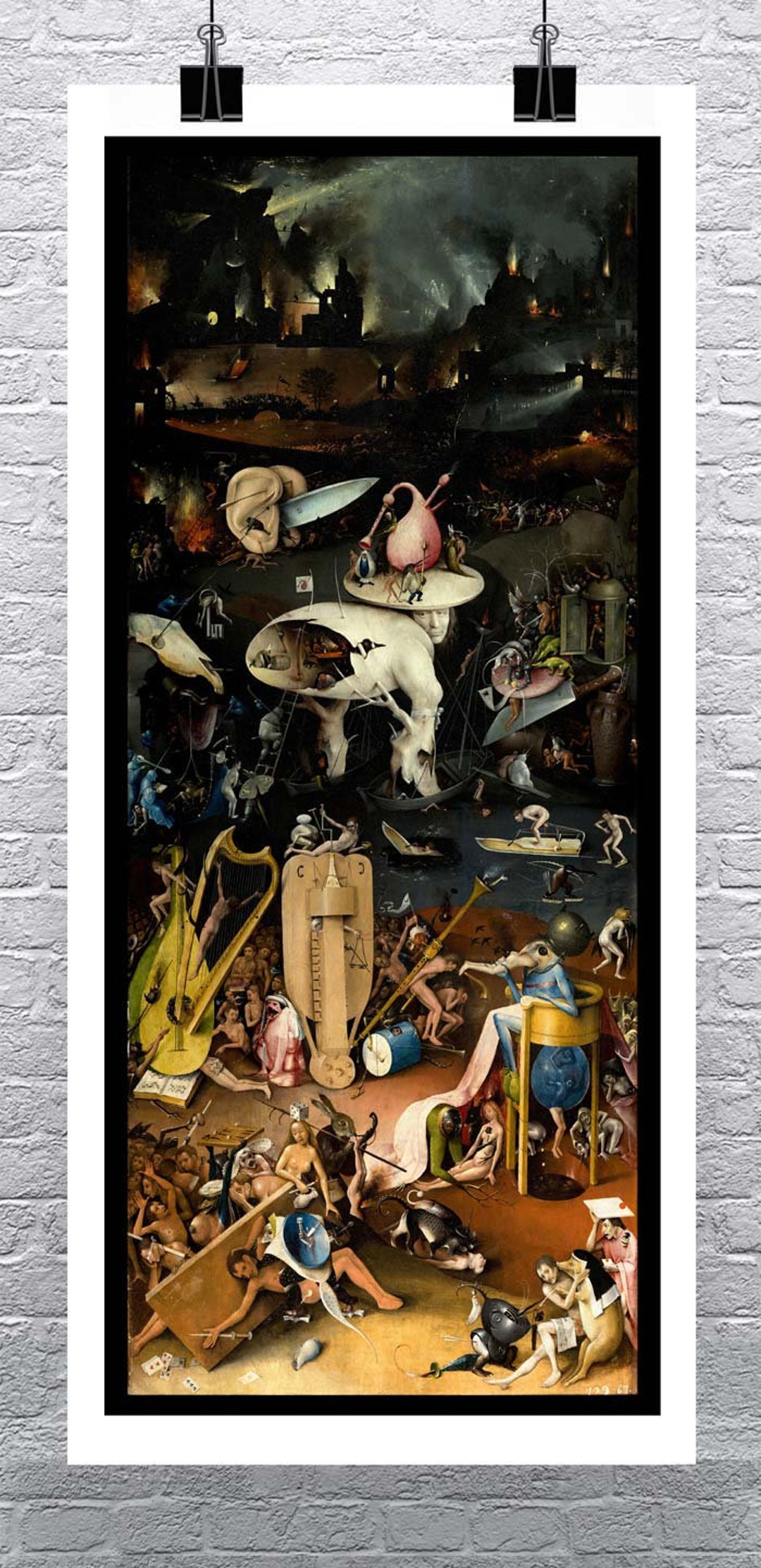 Hell by Hieronymus Bosch Fine Art Giclee Print on Paper or Canvas - Etsy