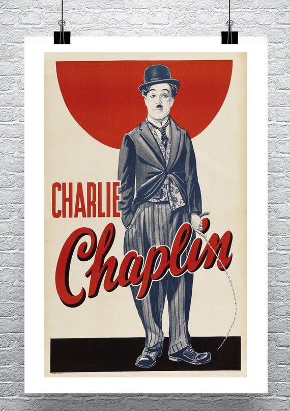 Charlie Chaplin Vintage Movie Poster Fine Art Giclee Print on | Etsy