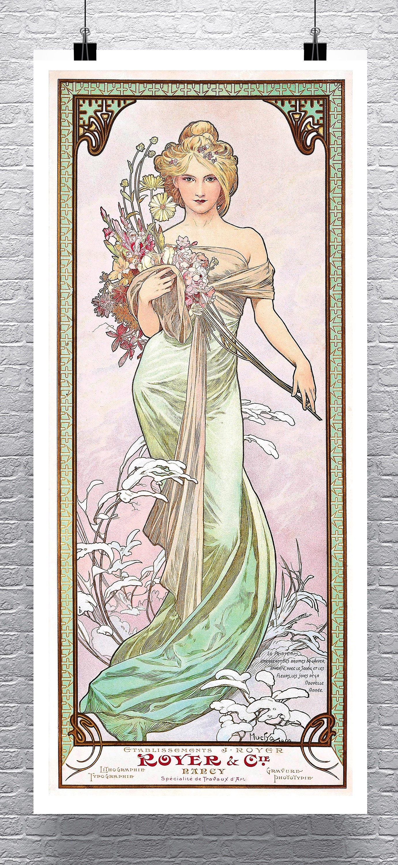Alphonse Mucha Seasons Spring