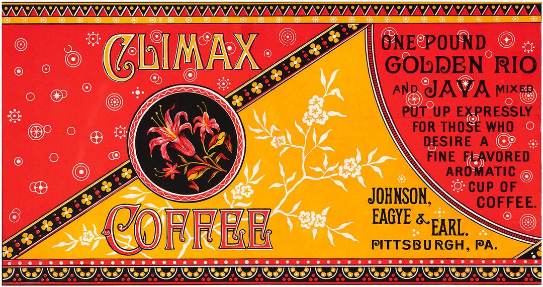 Climax Coffee Art Nouveau Advertising Print: Vintage Cafe Poster - Etsy