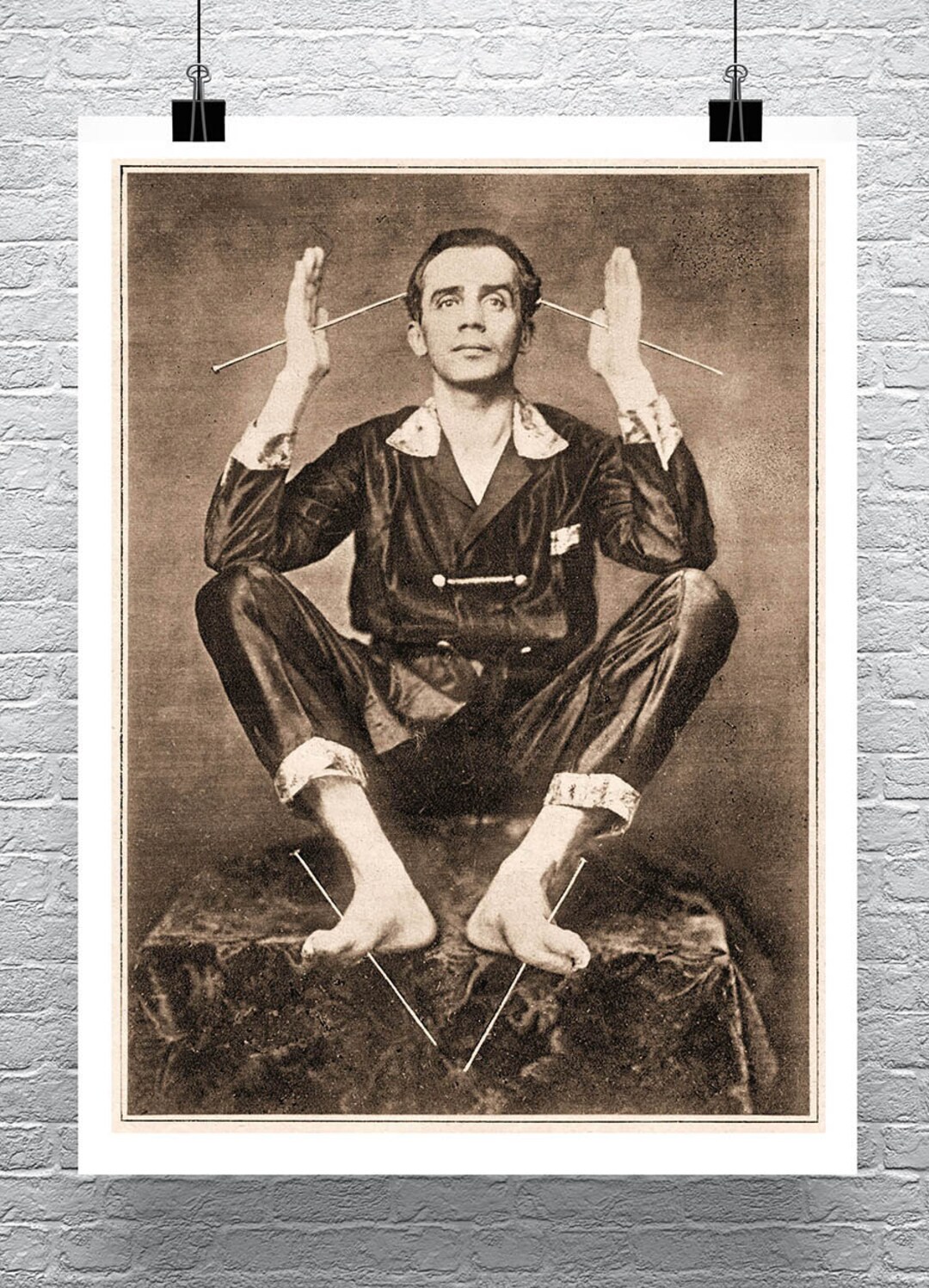 Vintage Freak Show Poster: Mortado the Human Fountain Giclee Art Print ...
