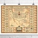 Salt Water Game Fish of North America Illustrated Fishing Map Fine Art ...