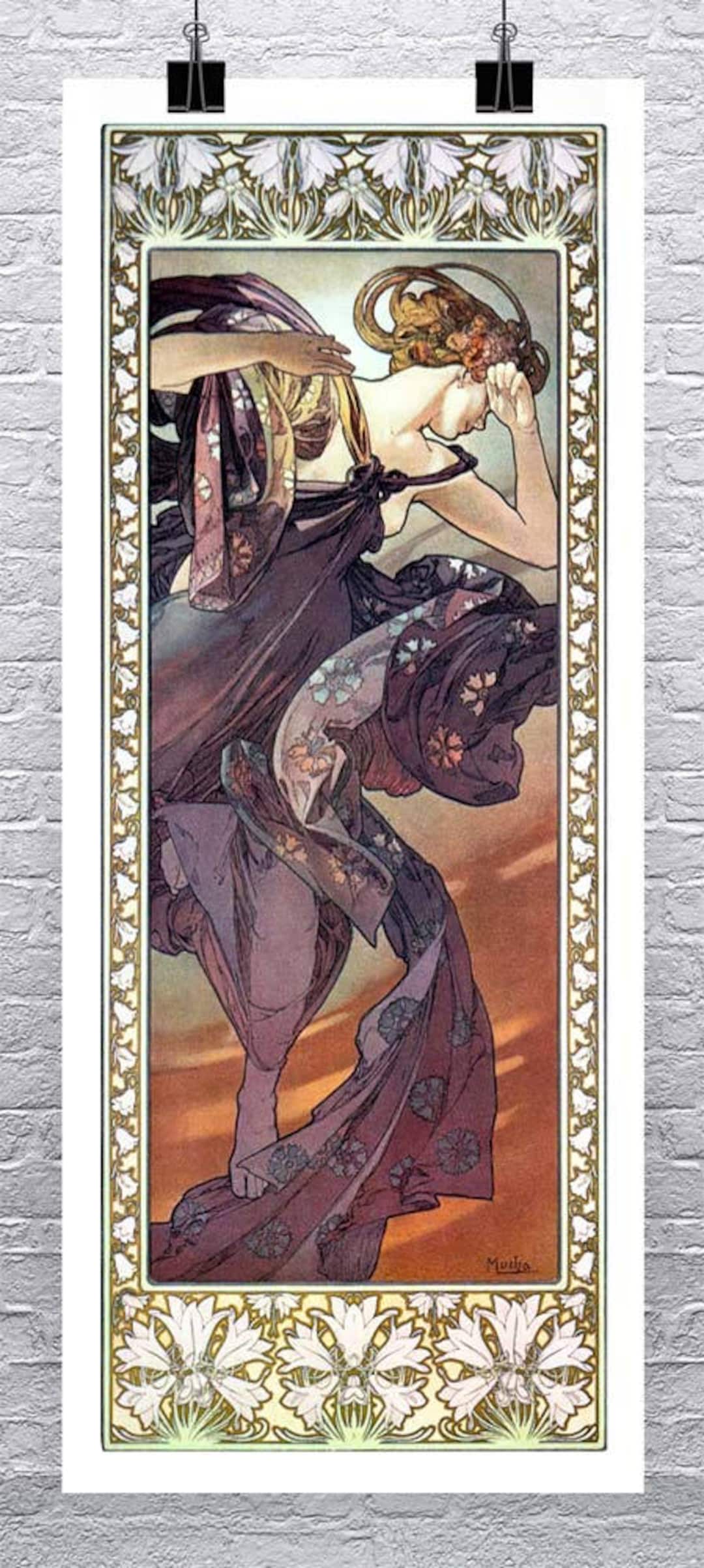 Evening Star 1902 Alphonse Mucha Art Nouveau Poster Fine Art Giclee ...