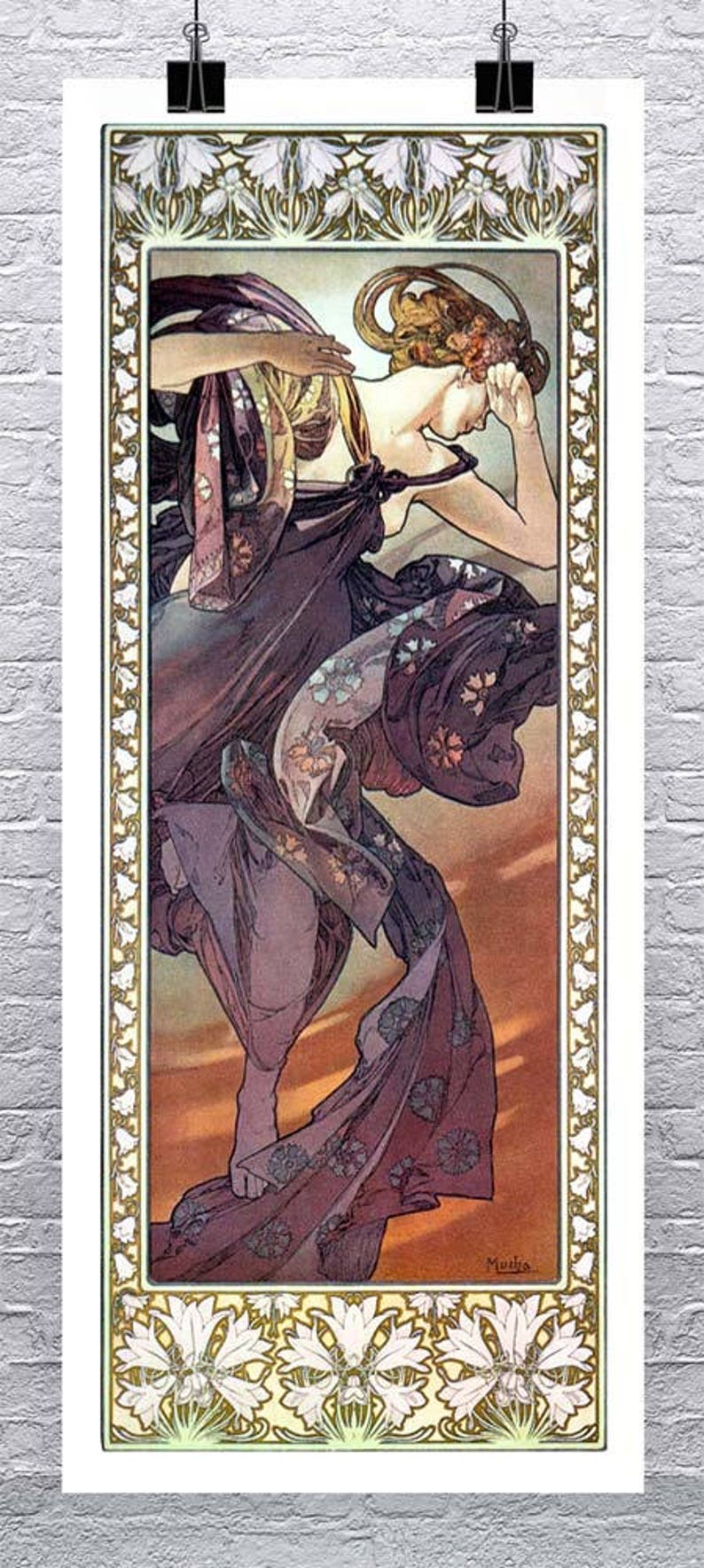 Evening Star 1902 Alphonse Mucha Art Nouveau Poster Fine Art - Etsy
