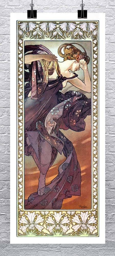 Evening Star 1902 Alphonse Mucha Art Nouveau Poster Fine Art Giclee ...