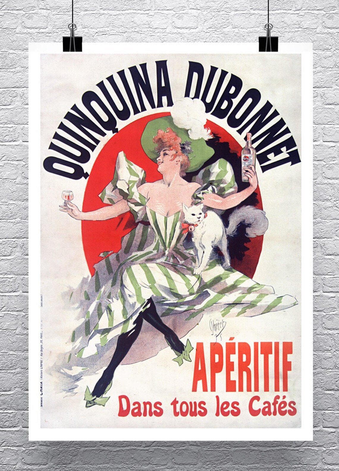 Quinquina Dubonnet Jules Cheret French Liquor Poster Fine Art - Etsy